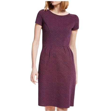 Boden Phoebe Jersey Dress Navy Blue Floral Ditzy Siz Gem