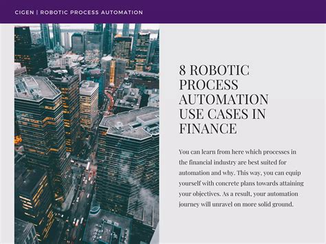 8 Real World Use Cases For Robotic Process Automation Rpa In Finance Pdf