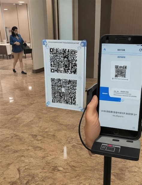 Qr Code Scanning In Hotel Premium Ai Generated Image