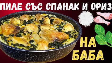 Пиле със спанак и ориз Youtube