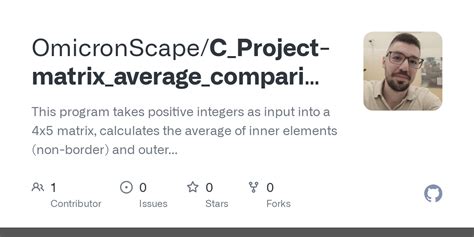 github omicronscape matrix average comparison this program takes