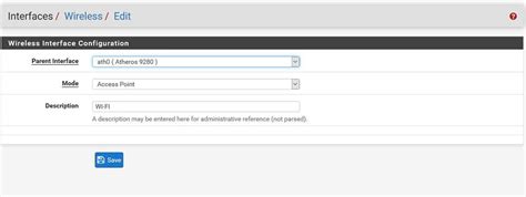 PfSense Configurazione WIFI