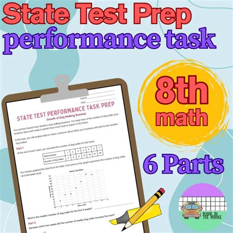 8th Grade Math Eoy State Test Performance Task Caaspp By Manic In The