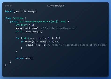 1887 reduction operations to make the array elements equal by roshan