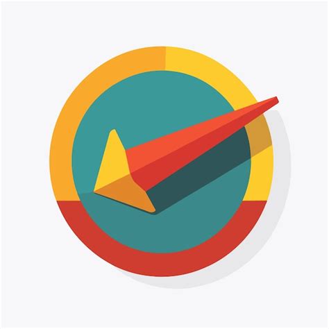 Flat Design Arrow Pointing Right Inside Circle Icon Premium AI
