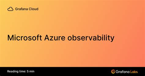 Microsoft Azure Observability Grafana Cloud Documentation