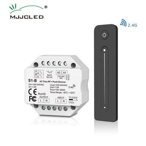 AC Triac Dimmer 220V 230V 110V LED Lamp Push PWM Dimmer Switch 2 4G Wireless RF Touch Remote