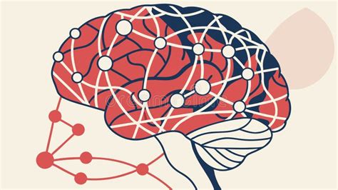 Brain With Network Connections Abstract Vector Vector Design Generative Ai Stock Vector
