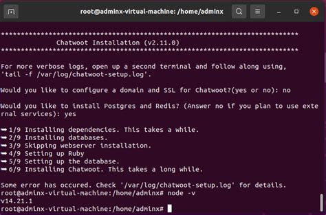Installation Stops At 69 · Issue 6099 · Chatwootchatwoot · Github