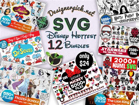 Disney Hottest Svg Bundle Best Quality Design Bundle