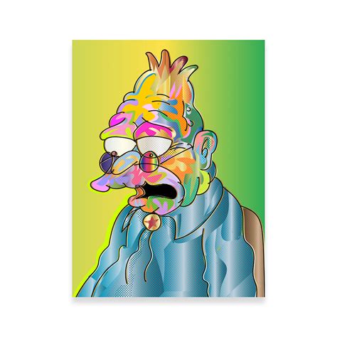Abe Simpson Wall Art