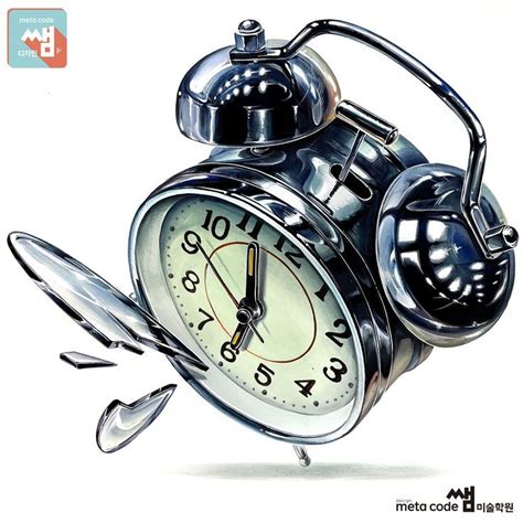 자명종시계알람시계 개체묘사