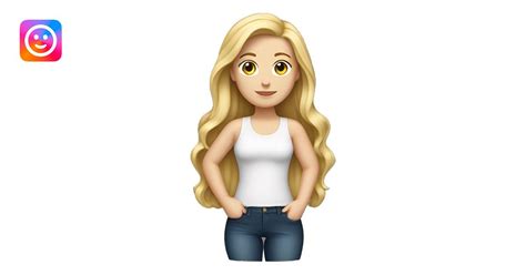 Thick White Girl With Blonde Hair Emoji Ai Emoji Generator