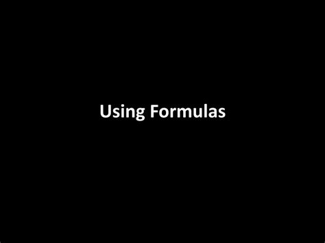 PPT Excel Formulas PowerPoint Presentation Free Download ID 2307181