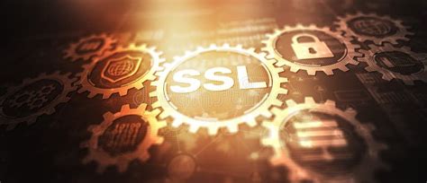 Ssl Secure Sockets Layer Concept Secured Communications Concept Stock