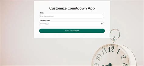 Customize Countdown App In Vanillajs With Source Code Sourcecodester