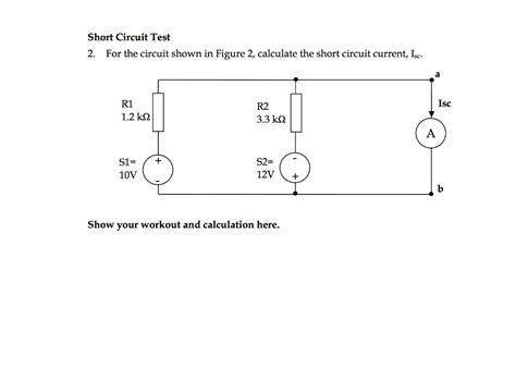 Solved Open Voltage And Short Circuit Current Open Circuit Chegg