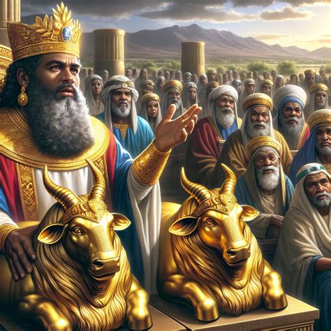 1 Kings 1228 Artwork Bible Art