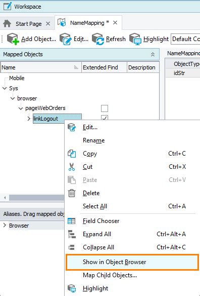 About The Search For A Mapped Object Took Too Much Time Warning Testcomplete Documentation