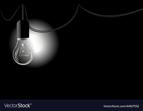 Non Luminous Light Bulb In A Dark Room Illuminatin