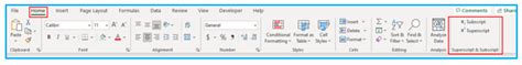 How To Superscript And Subscript In Excel