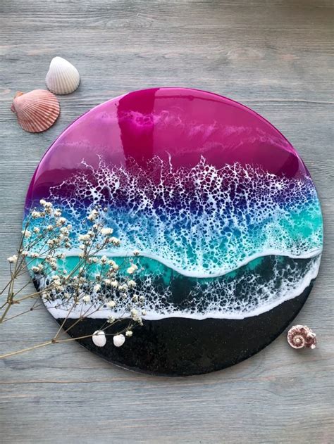 Colourful Sea Resin Crafts Epoxy Resin Crafts Resin Art