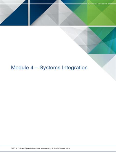 Module 4 Systems Integration Pdf Specification Technical Standard Software As A Service