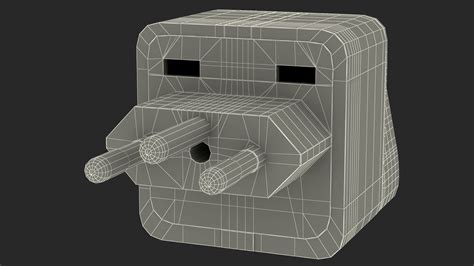 Type N Universal Plug Adapter White 3d Model 24 3ds Blend C4d Fbx Max Ma Lxo Obj Free3d