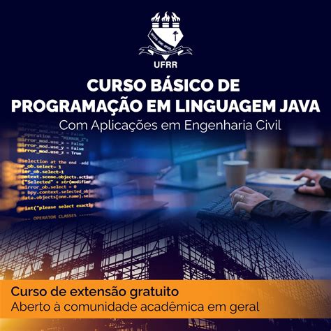 Ufrr Oferta Curso De Java Para Aplica Es Em Engenharia Civil Universidade Federal De Roraima