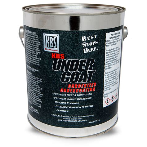 Kbs Undercoat Solvent Based Rubberized Undercoating From Kbs Coatings