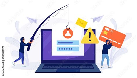 Cyber Criminals Phishing Stealing Private Personal Data Credentials Password Bank Document