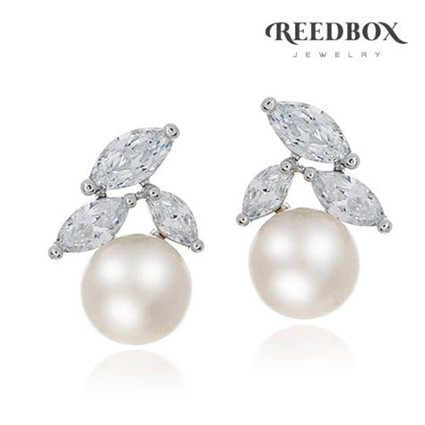 리드박스 Reedbox 패션 주얼리 혼주 귀걸이 단아한 세잎 담수진주 귀걸이 귀찌제작가능