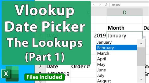 Vlookup Date Picker For Excel Date Lookups Youtube Vlookup Date Picker For Excel Date Lookups Youtube