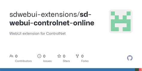 github sdwebui extensions sd webui controlnet online webui extension for controlnet