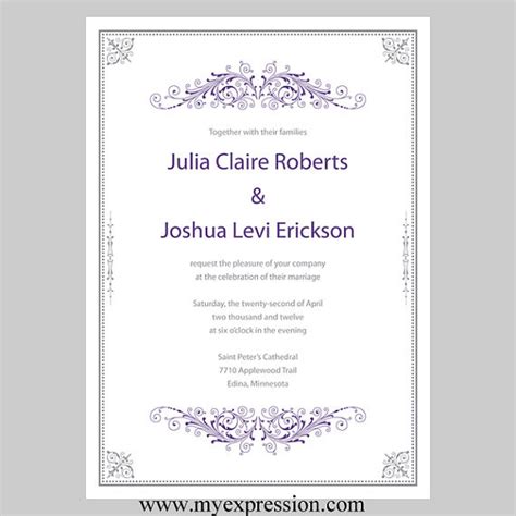 Invitation Modele Word Modele De Lettre Type