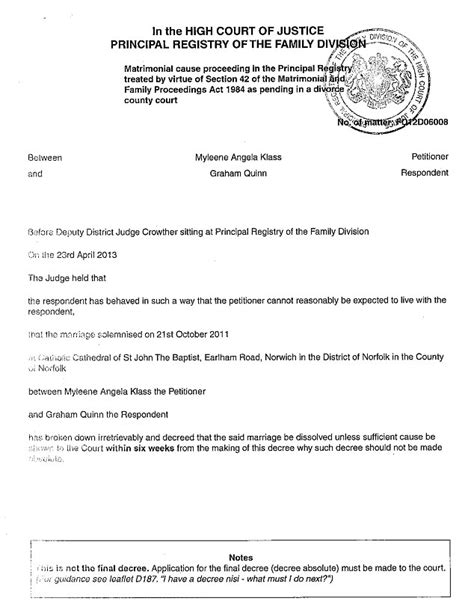 Divorce Papers Australian Divorce Papers