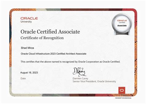 Oracle Oraclecloud Oraclecloudinfrastructure Oraclecertified Cloudarchitect