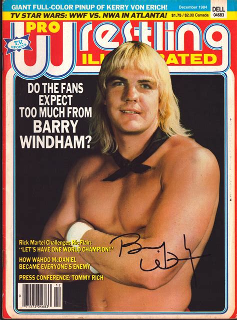 Barry Windham Signed Pro Wrestling Illustrated Magazine December 1984