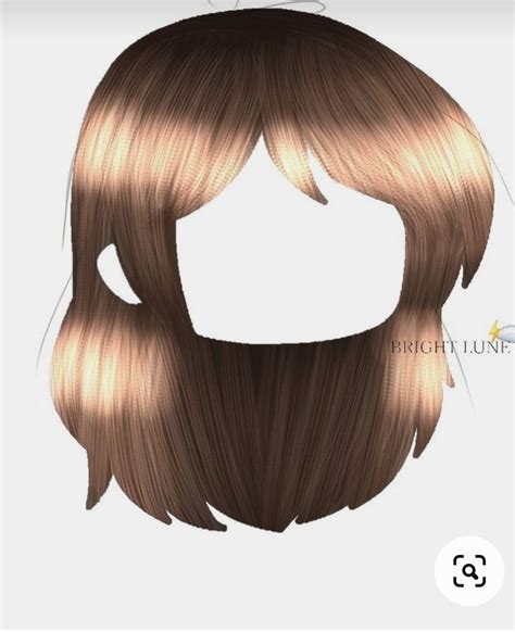 Волосы гача Волосы Волосы с челкой Коричневые волосы