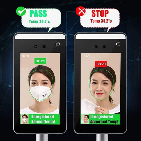 Uk Plus Thermal Camera Face Recognition Body Temperature Detect Monitoring Camera Voice Alarm