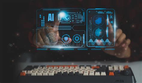Cyber Security Technology With Ai System Businessman Using Digital