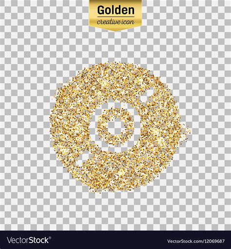 Gold Glitter Icon Royalty Free Vector Image Vectorstock