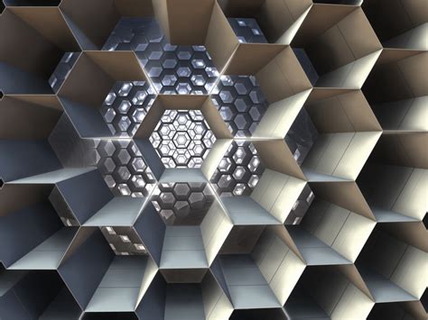 Free Download Hd Png Honeycomb Cell Structure 3d Fractal 4k Wallpaper Toppng