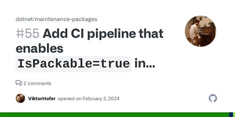 add ci pipeline that enables `ispackable true` in source projects
