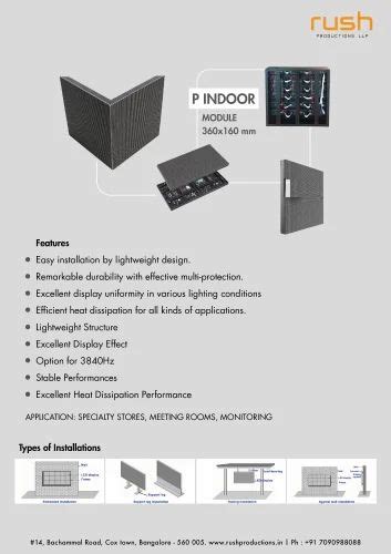 Fixed P1 5 Indoor Led Video Wall At Best Price In Bengaluru ID 2853287556362