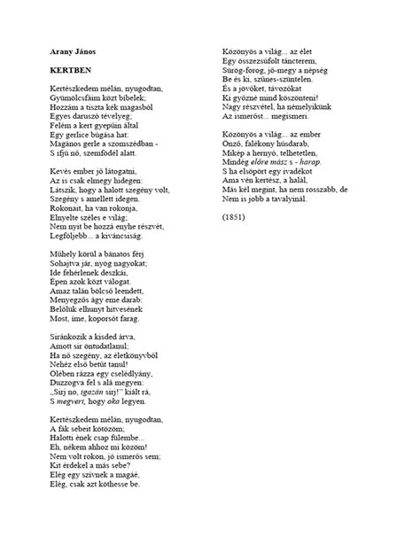 Arany János Kertben Pdf