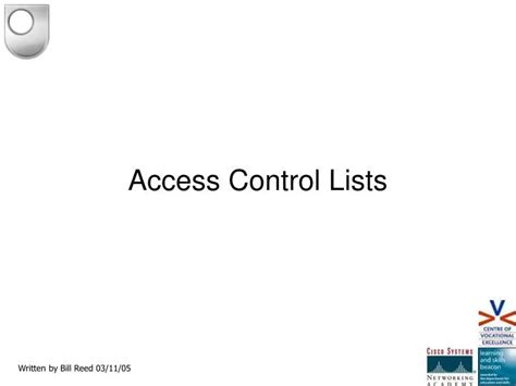 PPT Access Control Lists PowerPoint Presentation Free Download ID