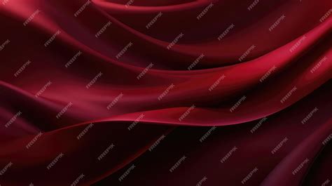 Premium Ai Image Red Abstract Line And Wave Gradient Background