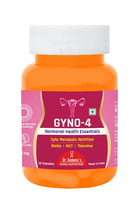 Gyno 4 Harmonal Health Essential For Balancing Hormones 30 Capsules