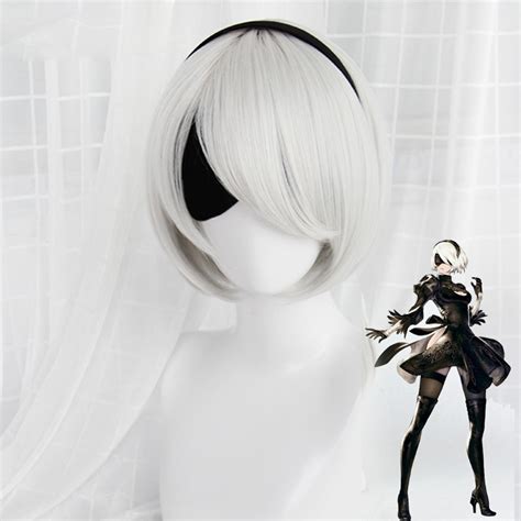 High Yorha No2 Type B 2byorh 2a 9s 2b Wig Cosplay Nier Automata Costume